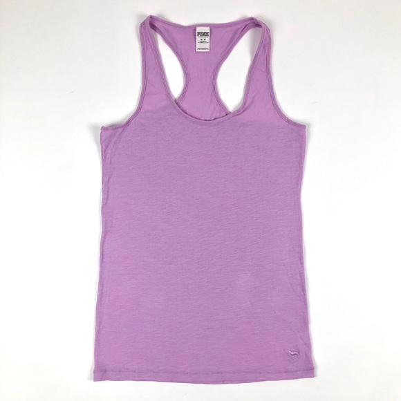 PINK Victoria's Secret | Tops | Pink Victorias Secret Purple Racerback ...